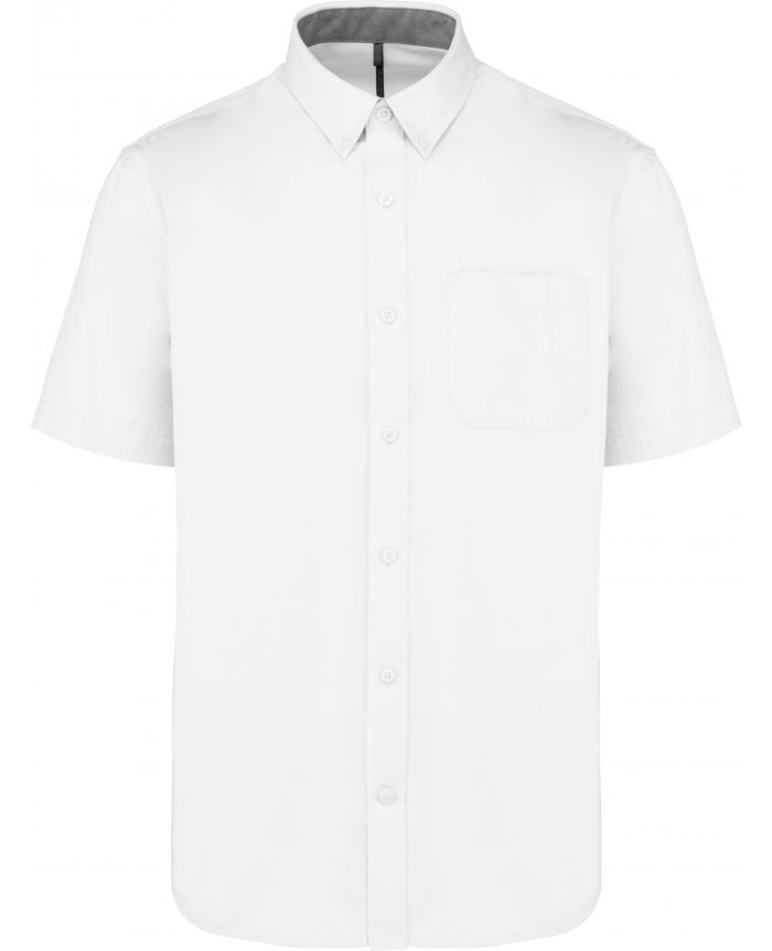 Chemise homme manches courtes coton Ariana III K587 - White - Chemises ...