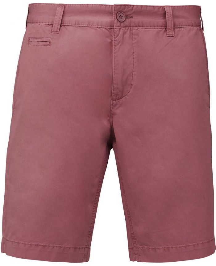 Bermuda homme aspect délavé K752 - Washed Marsala - Bermudas ...